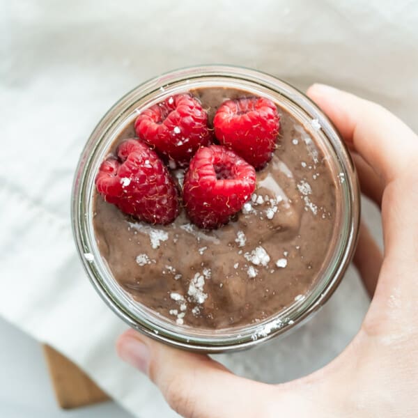 Vegan Chocolate Raspberry Smoothie - Vibrantly G-Free