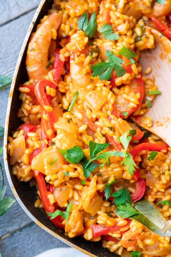 Easy Shrimp Paella Recipe (One Pan, 30 Minutes) - Vibrantly G-Free