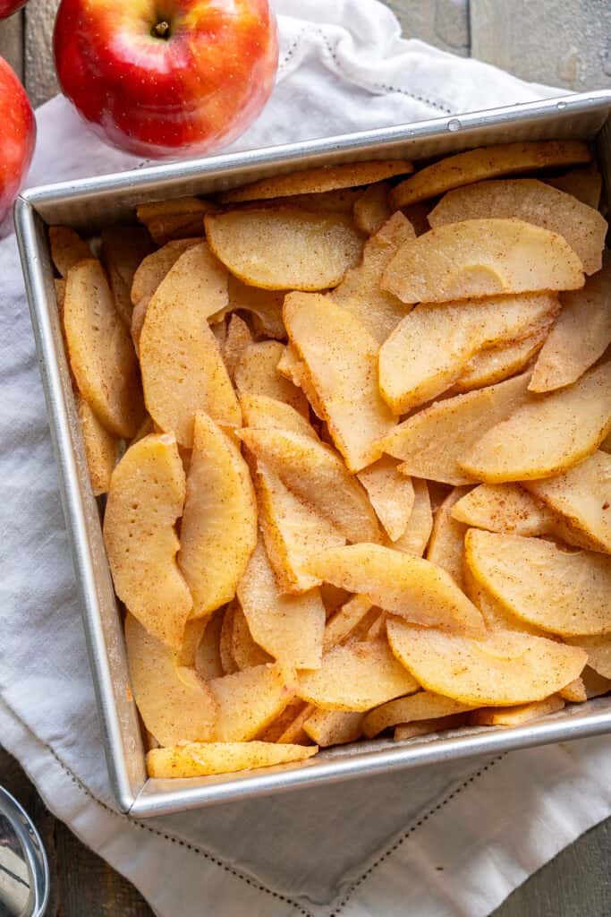 Baked Cinnamon Apple Slices (scalloped apples) - Vibrantly G-Free