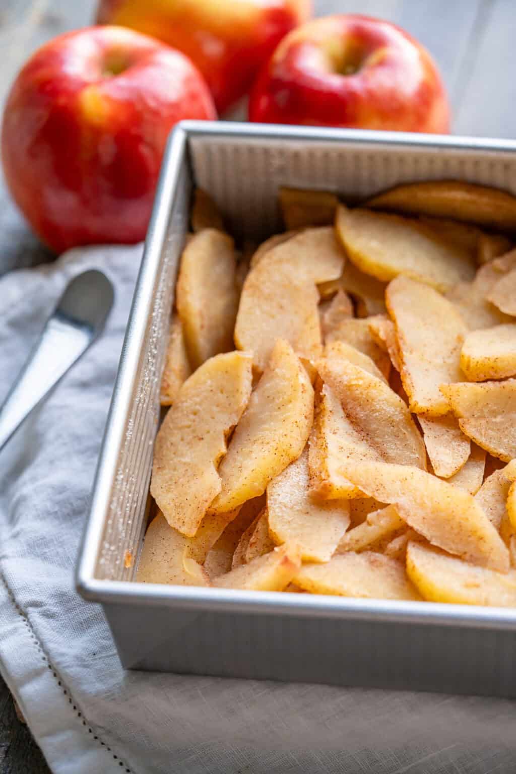 Baked Cinnamon Apple Slices (scalloped apples) - Vibrantly G-Free